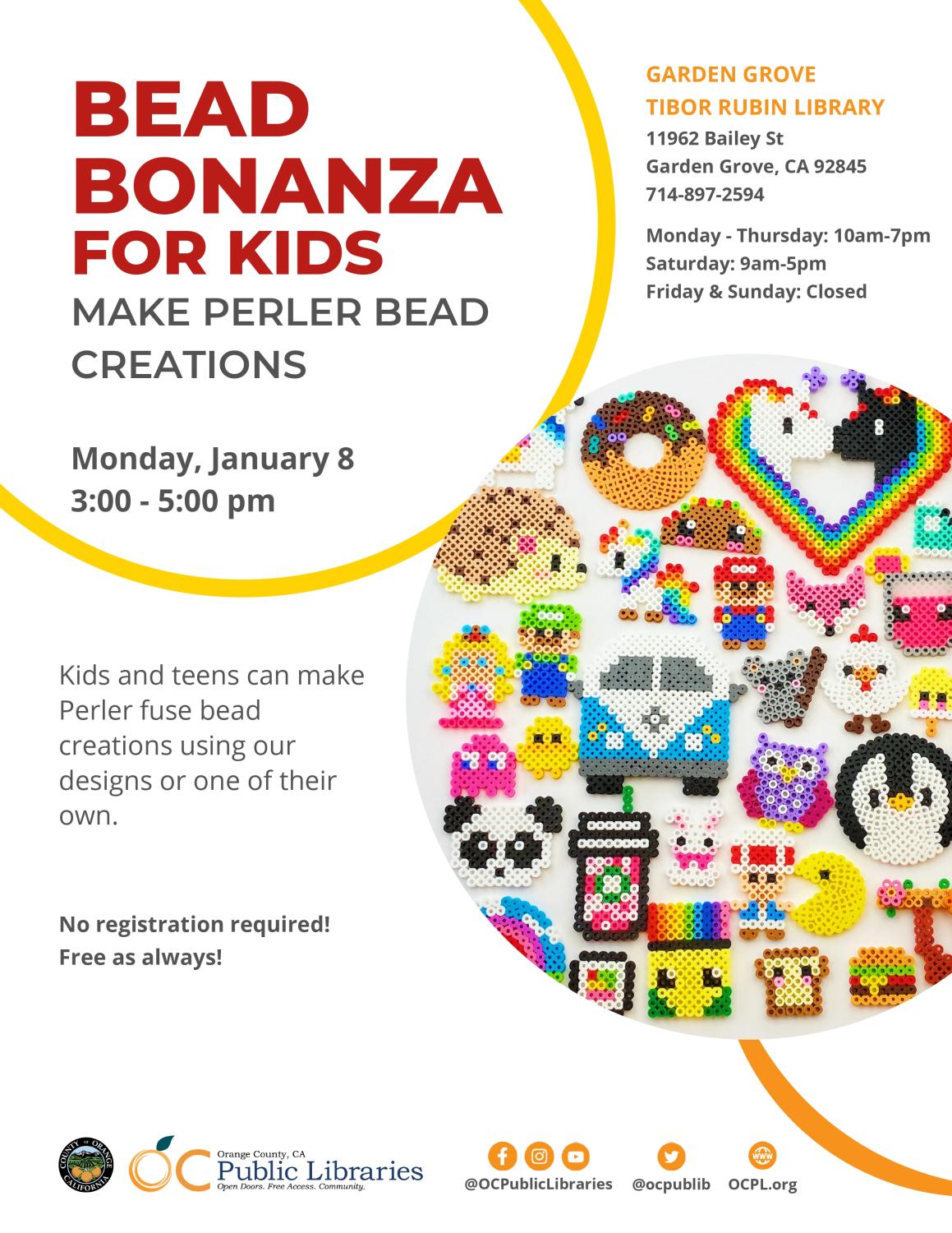 Bead Bonanza for Kids | City of Garden Grove